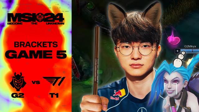 매, 혹 | G2 vs. T1 게임5 하이라이트 | 승자조 1라운드 | 브래킷 Day 4 | 2024 MSI | SOOP VOD