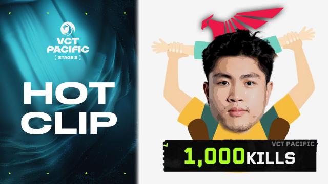 밴버지의 1000킬 달성 | VCT 퍼시픽 스테이지 2 시즌 플레이오프 | SOOP VOD