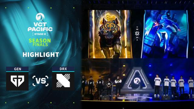 GEN vs DRX 결승전 하이라이트 | VCT 퍼시픽 스테이지 2 레귤러 시즌 | SOOP VOD