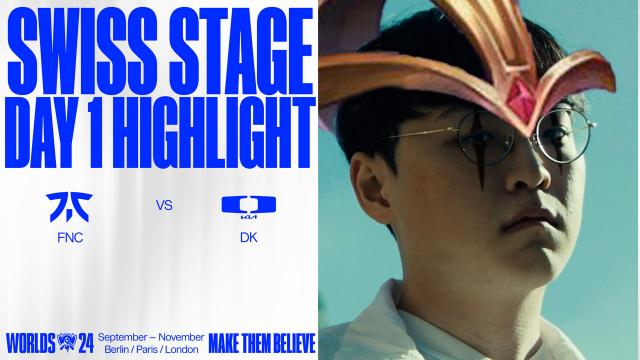 [FNC vs DK] 2024 WORLDS SWISS STAGE 하이라이트 | 10월 03일 | SOOP VOD