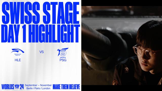 [HLE vs PSG] 2024 WORLDS SWISS STAGE 하이라이트 | 10월 03일 | SOOP VOD