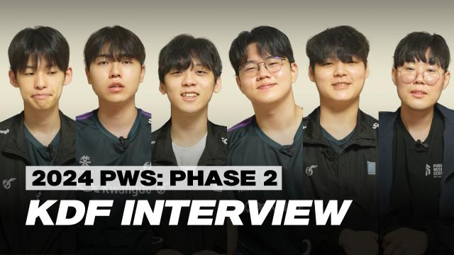 디펜딩 챔피언 | 2024 PWS: Phase 2 KDF INTERVIEW | SOOP VOD