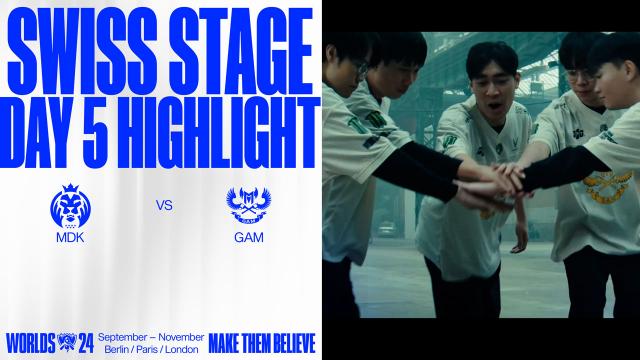 [MDK vs GAM] 2024 WORLDS SWISS STAGE 하이라이트 | 10월 07일 | SOOP VOD
