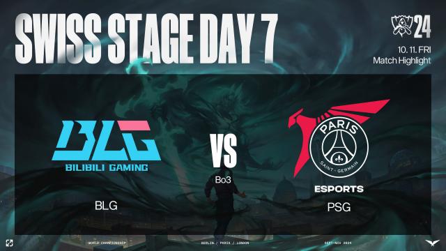 BLG vs PSG 매치 하이라이트 | 스위스 스테이지 Day7 | 10.11 | 2024 월드 챔피언십 | SOOP VOD